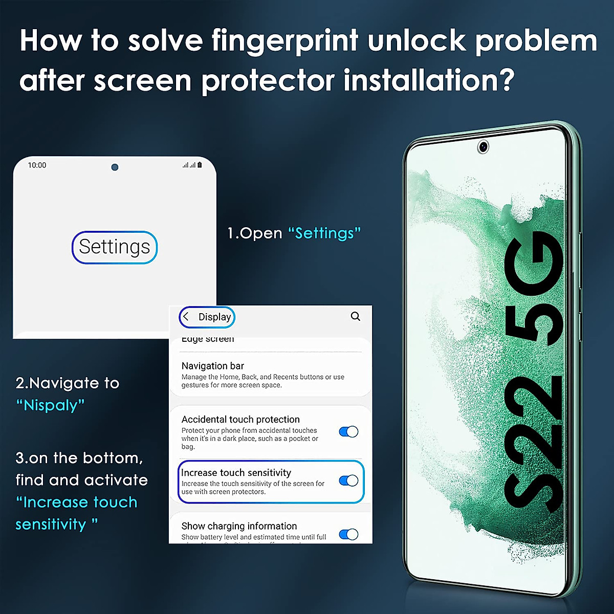 ivoler [2+2 Pack Tempered Glass Screen Protector for Samsung Galaxy S22 5G 6.1'' 2022 [2 Pack] [Not Fit Galaxy S22Plus&S22 Ultra ] with [2 Pack] Camera Lens Protector with Alignment Frame Clear