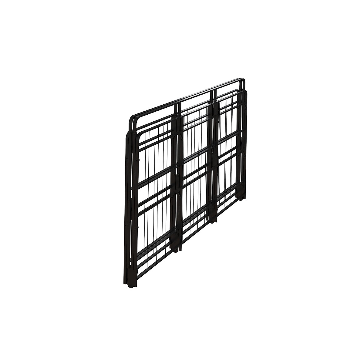 DHP 7" Upholstered Foundation, King Size Folding, Gray