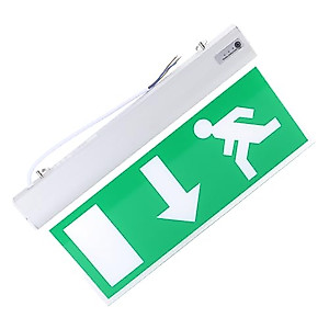 Emergency Exit Sign, LED Exit Sign, Exit Sign with Emergency Lights, Safety Indicator Lamp for Hotel Shopping Malls Supermarkets Hospital