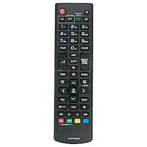 AKB75095363 sub AKB73975763 Replace Remote Control fit for LG TV Digital Signage Display 32SM5D 32SM5KC 42LS73C 42LS75A 42LS75C 43SM3B 43SM3C 47LV35A 49LS73C 49LS75A 49LS75C 55LS73C 55LS75A 55LS75C
