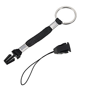 Bememo 20 Packs Black Nylon Lanyard Strap with Quick Release Buckle for USB Flash Drive, MP3, MP4 Player, Keychain, ID Card Holders and Other Small Electronic Devices