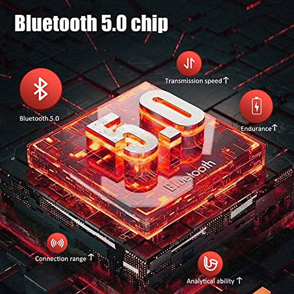 ESSONIO Neckband Bluetooth Headphones Bluetooth Headphones Wireless air Neckband Bluetooth Headphones with HD Microphone and Noise Reduction Headphones for Sport