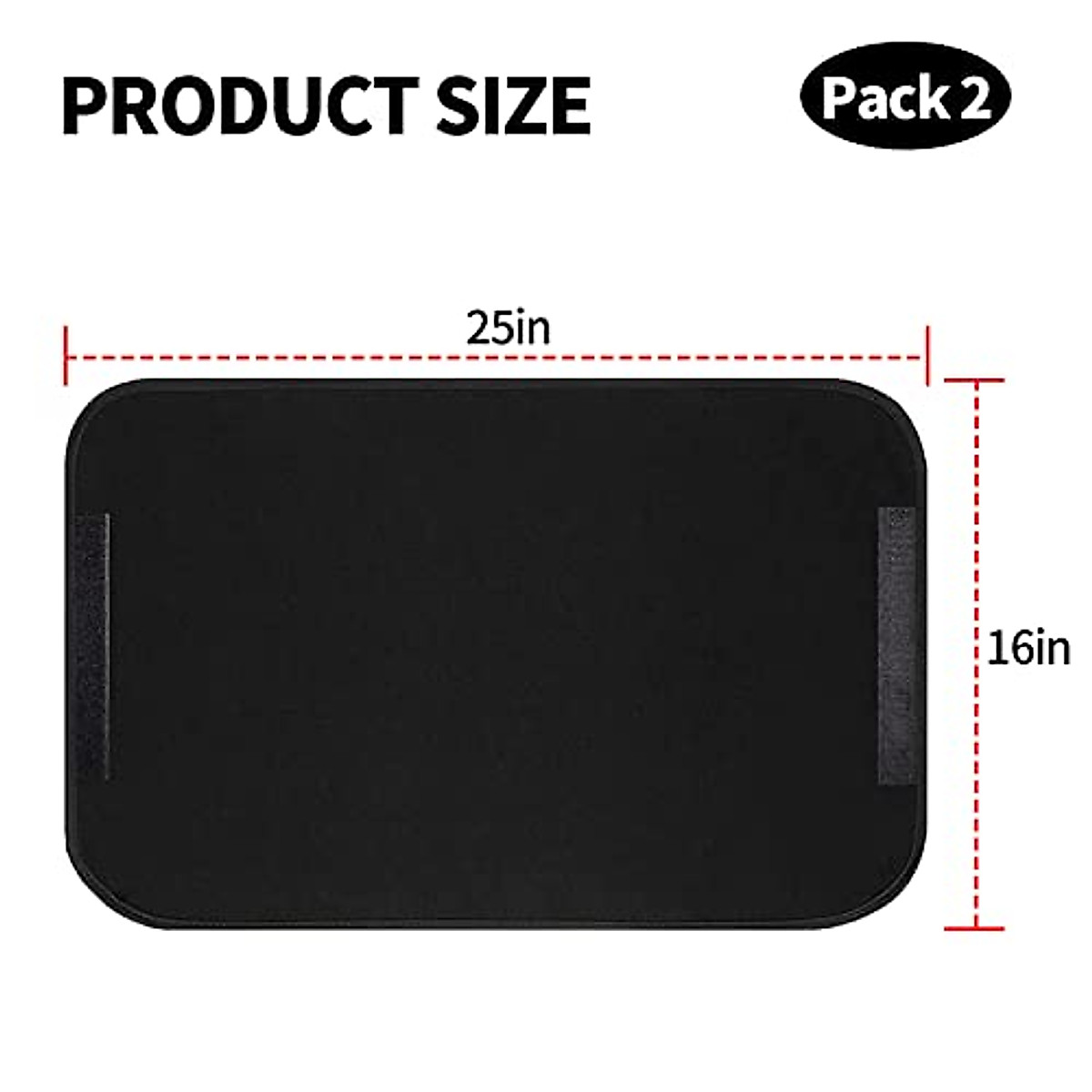 Carkio RV Door Window Shade Cover Blackout RV Door Window Shades Camper Sunshade Privacy Window Cover Travel Trailer Motorhome Sun Shade Accessories,24 x 16 inches, Pack of 2