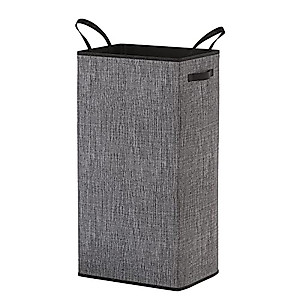 Wisdom Star Laundry Hamper,75L Collapsible Waterproof Large Laundry Basket,Laundry Sorter for Clothes Toys in the Dorm and Family,Grey