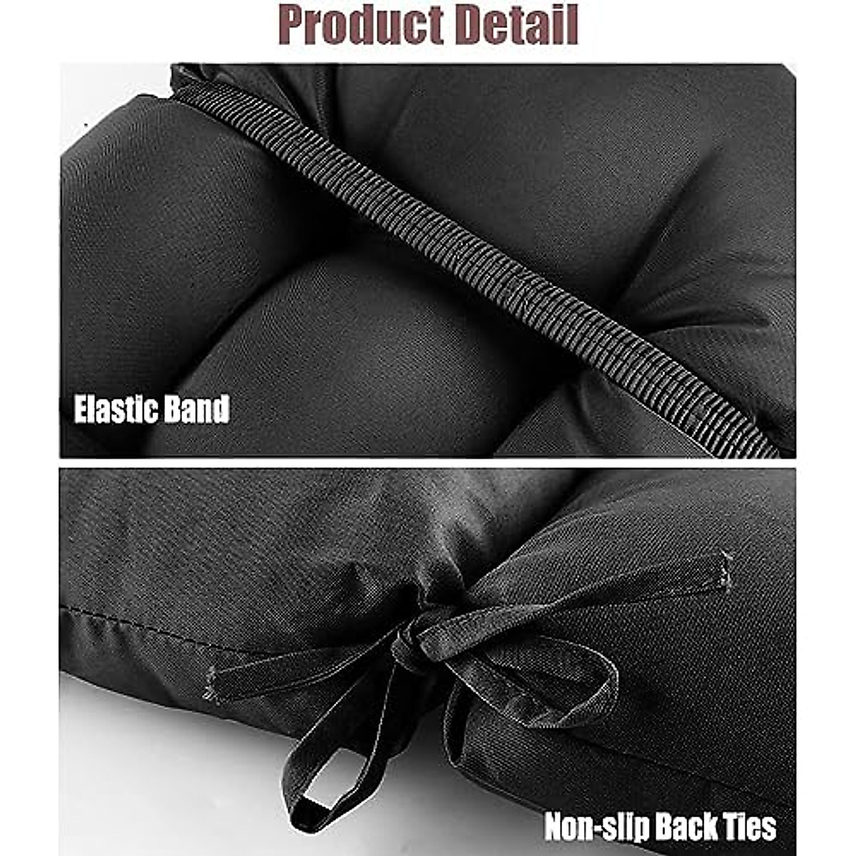 SciAza Outdoor Adirondack Chair Cushion High Elastic Lounge Chair Cushion Waterproof UV Resistant and Soft High Back Chair Cushion for Garden and Terrace Chairs (Beige,43.3 * 19.6in)