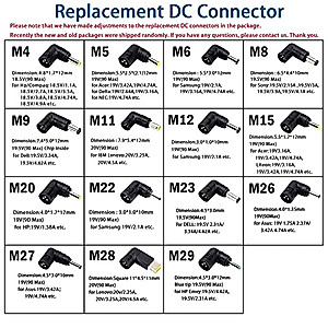 Gonine 90W Universal Laptop Charger, 110-240V AC to DC 19V 19.5V 20V 18.5V 15V 16V AC Power Supply Adapter, Compatible with HP Dell Acer Asus Toshiba Gateway Lenovo Notebook.…