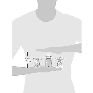 Elements of Design EB961AX Mini Widespread Lavatory Faucet with Retail Pop-Up, 5-3/4" in Spout Reach, Polished Chrome