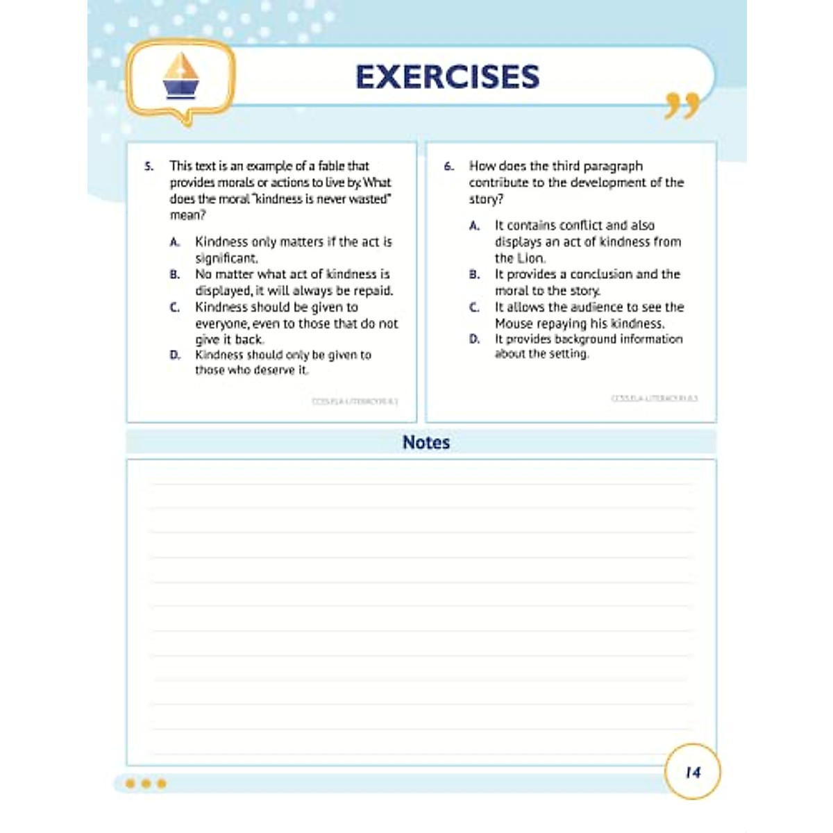 8th Grade Common Core ELA (English Language Arts): Daily Practice Workbook | 300+ Practice Questions and Video Explanations | Common Core State ... Standards Aligned (NGSS) ELA Workbooks)