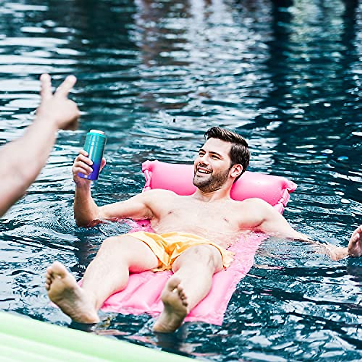 CHILLOUT LIFE Skinny Can Cooler for Slim Beer & Hard Seltzer | 12oz Stainless Steel Tall Triple Insulated Can Drink Holder - 1 Pack