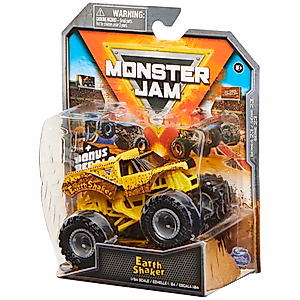 Monster Jam 2022 Spin Master 1:64 Diecast Truck with Bonus Accessory: Arena Favorites Earth Shaker