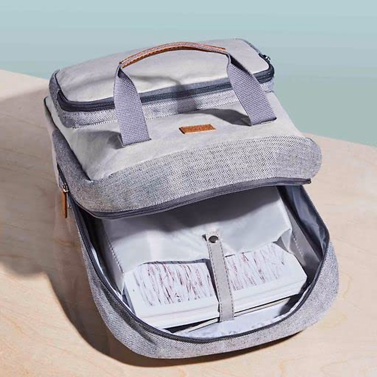 Out of the Woods Supernatural Paper Backpack Multi-Pocket Backpack with Vegan Paper – Washable Backpack with Zippered Body & Front Pocket – Sustainable, Ethical Backpack / Laptop Bag