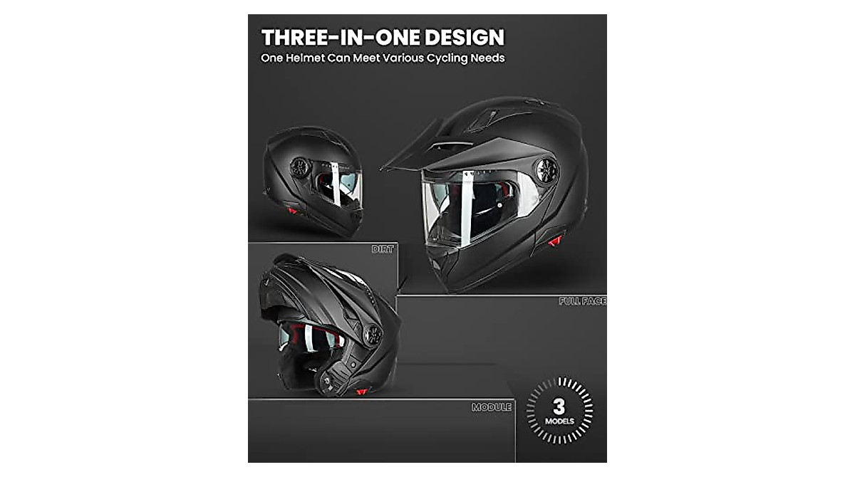 ILM Modular ATV Helmet - Safe & Versatile Riding Gear