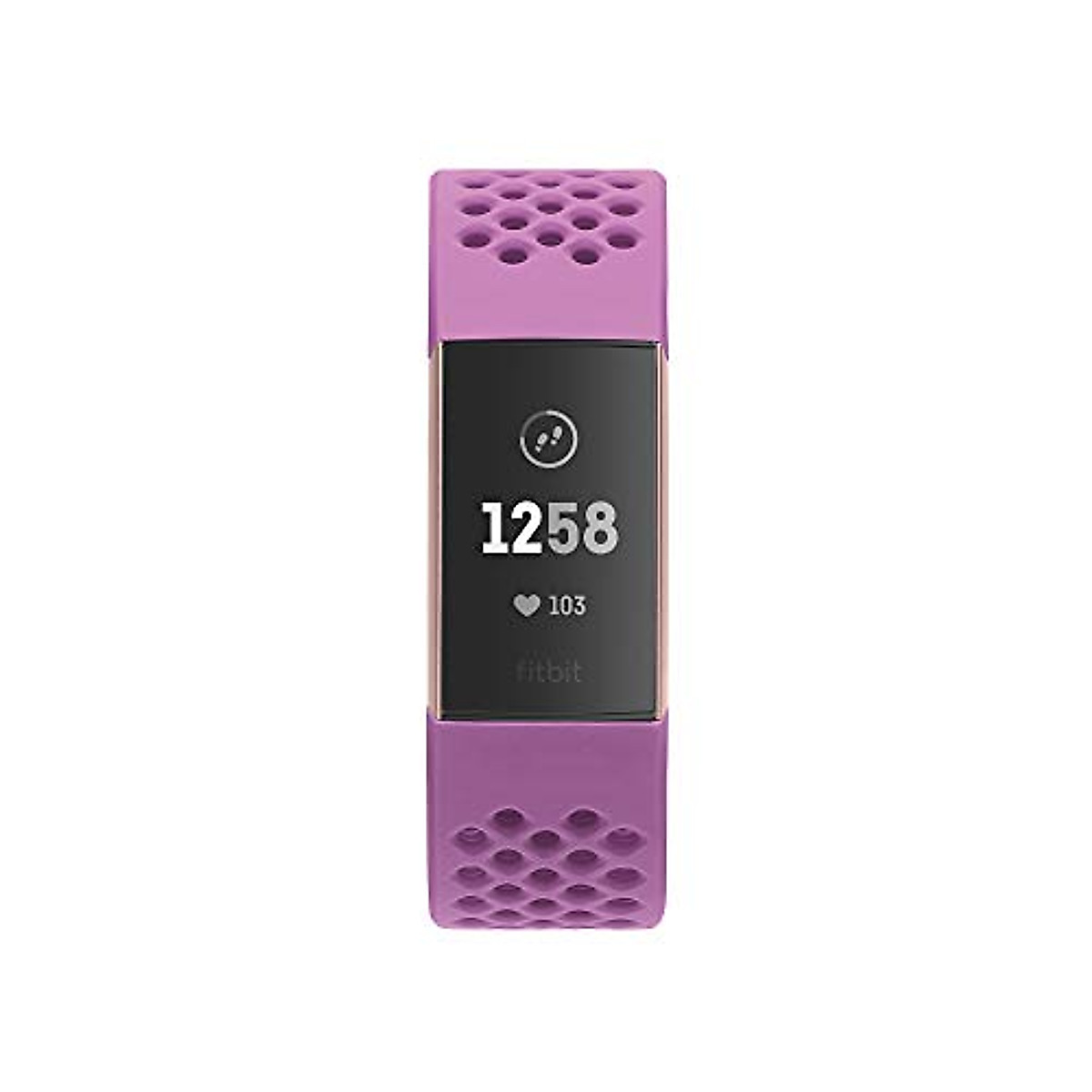 Fitbit Charge 3 Accessory Band, Official Fitbit Product, Sport, Berry, Small