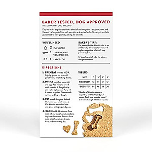 King Arthur Baking Company Dog Biscuit Mix, Pumpkin & Apple, Homemade Dog Treats, 12oz