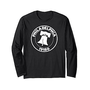 19180 Zip Code Philly Neighborhood Philadelphia Liberty Bell Long Sleeve T-Shirt