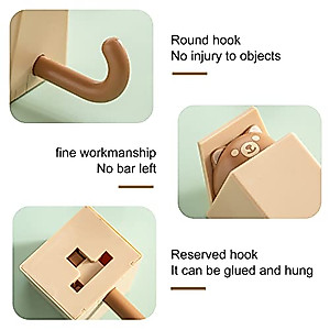 DCQRY 6Pcs Creative Adhesive Coat Hook, Cute Pet Hooks, Kids Cute Coat Wall Hooks, Adhesive Shower Towel Hooks, Utility Cat Hooks for Scarf Hat Bag Key Wall Hanging Decorations