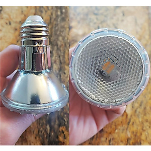 PAR20 LED Range Hood Light Bulbs Under Hood, 60W Incandescent Stove Light Bulbs Replacement, 7W LED Appliance Bulbs Stove Hood, E26 Dimmable 3000K 595LM (Pack of 2)