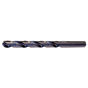 Cleveland 2001G Style High Speed Steel Jobbers' Drill Bit, Black Oxide, Round Shank,118 Degree Point, 12.2mm Size (Pack of 1)
