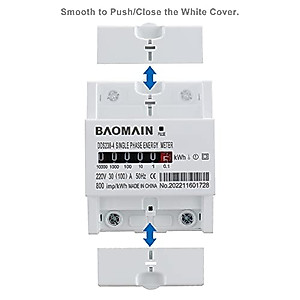 Baomain DDS238-4 (30-100) Single Phase DIN-Rail Kilowatt Hour kwh Meter 220V 100A