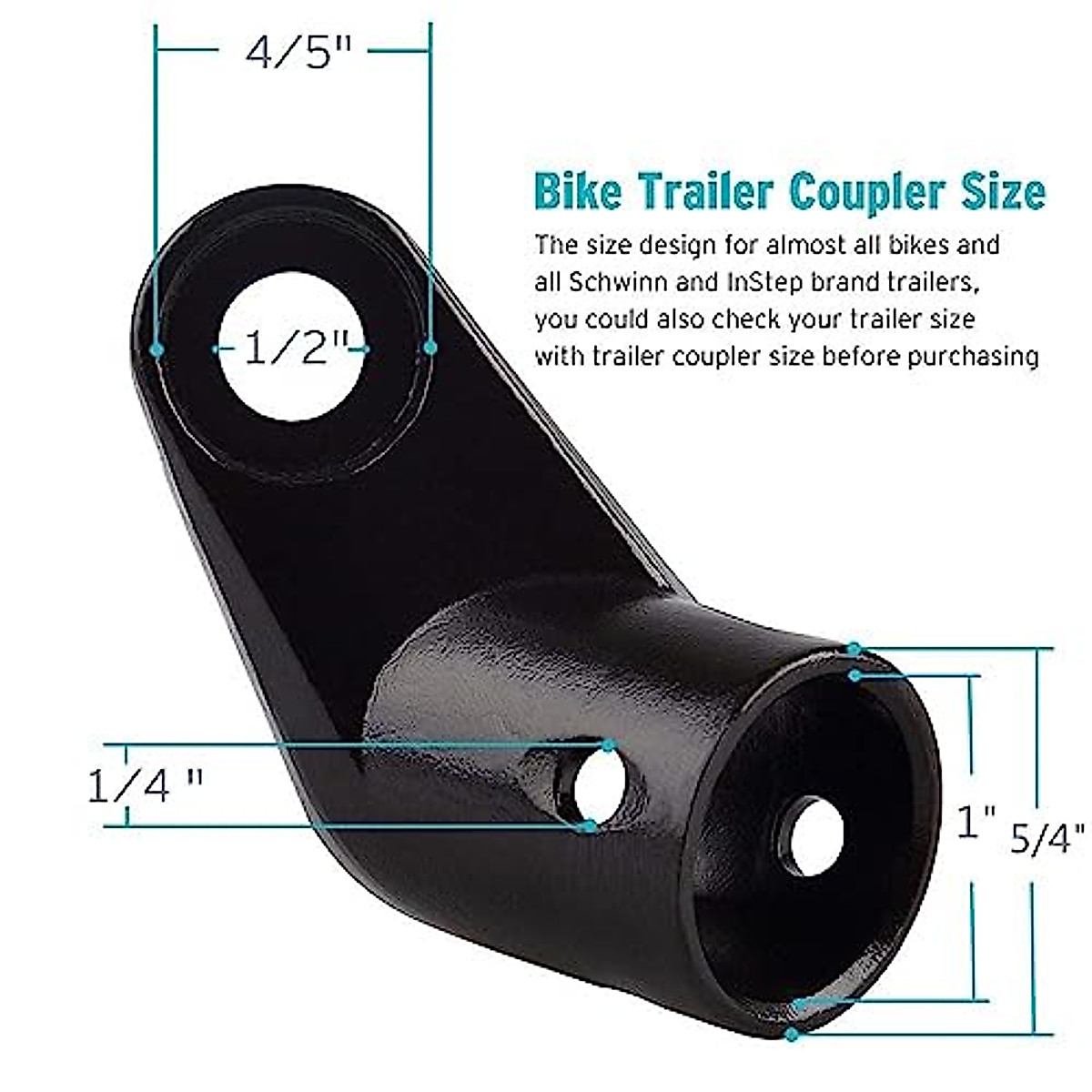 Titanker Upgraded Bike Trailer Attachment Bike Trailer Coupler for Instep & Schwinn Bike Trailers