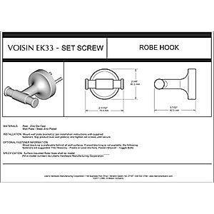 Franklin Brass MAX35-SN Maxted Wall Mounted Multi-Purpose Hook in Satin Nickel