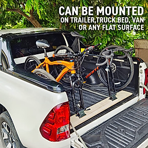 ONIPAX Triangle Bike Fork Mount Hitch Rack 100mm with 9mm Quick Release, for 9mmx100mm；12mmx100mm；15mm x100mm