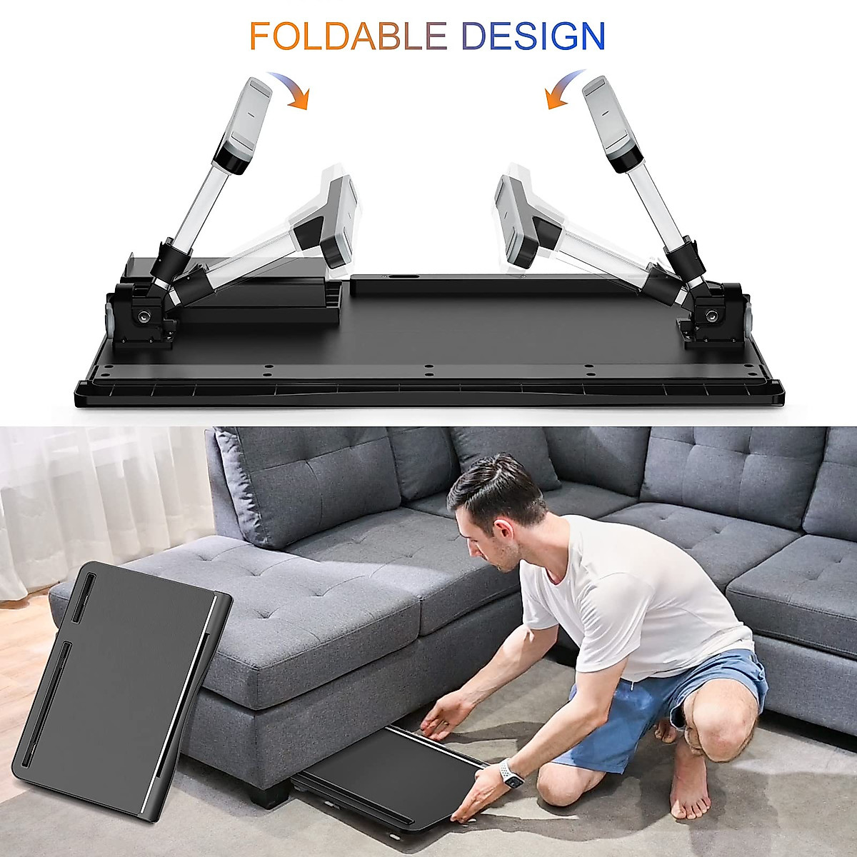 HETTHI Laptop Bed Tray Desk Laptop Desk for Bed Laptop Table for Bed Tray Tables Laptop Table Bed Table Lap Desk for Laptop Low Table for Sitting on The Floor