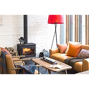 CRSURE Wood Stove Fan, 4-Blade Heat Powered Stove Fan, Fireplace Fans for Wood Stove/Burner/Wood Burning Stove Top, Non Electric Fans for Heater/Gas/Pellet Fireplace