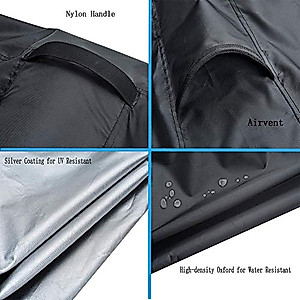 TheElves Fire Pit Cover,28 Inch Patio Fire Pit Covers Square Gas Firepit Table Cover for Outdoor Propane Fire Pit - 28x28x25inch