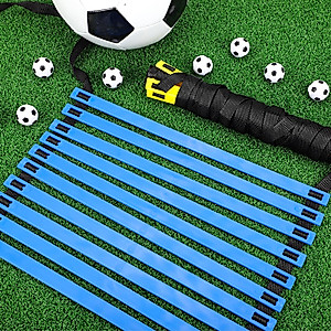 Sosation 2 Pieces Agility Ladder 20 Feet Adjustable Rungs Speed Training Exercise Ladders with Carry Bag for Kids and Adults Soccer Football Boxing Footwork Sports Speed Agility Training