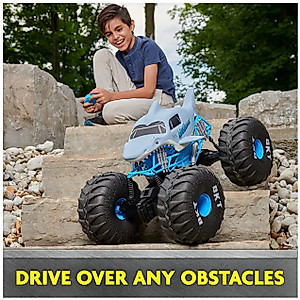 Monster Jam, Official Mega Megalodon All-Terrain Remote Control Monster Truck for Boys and Girls, 1:6 Scale, Kids Toys for Ages 4-6+