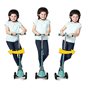 Flyer Glider Pro, Lean to Steer Kids Scooter, Teal, for Kids Ages 5+ Years