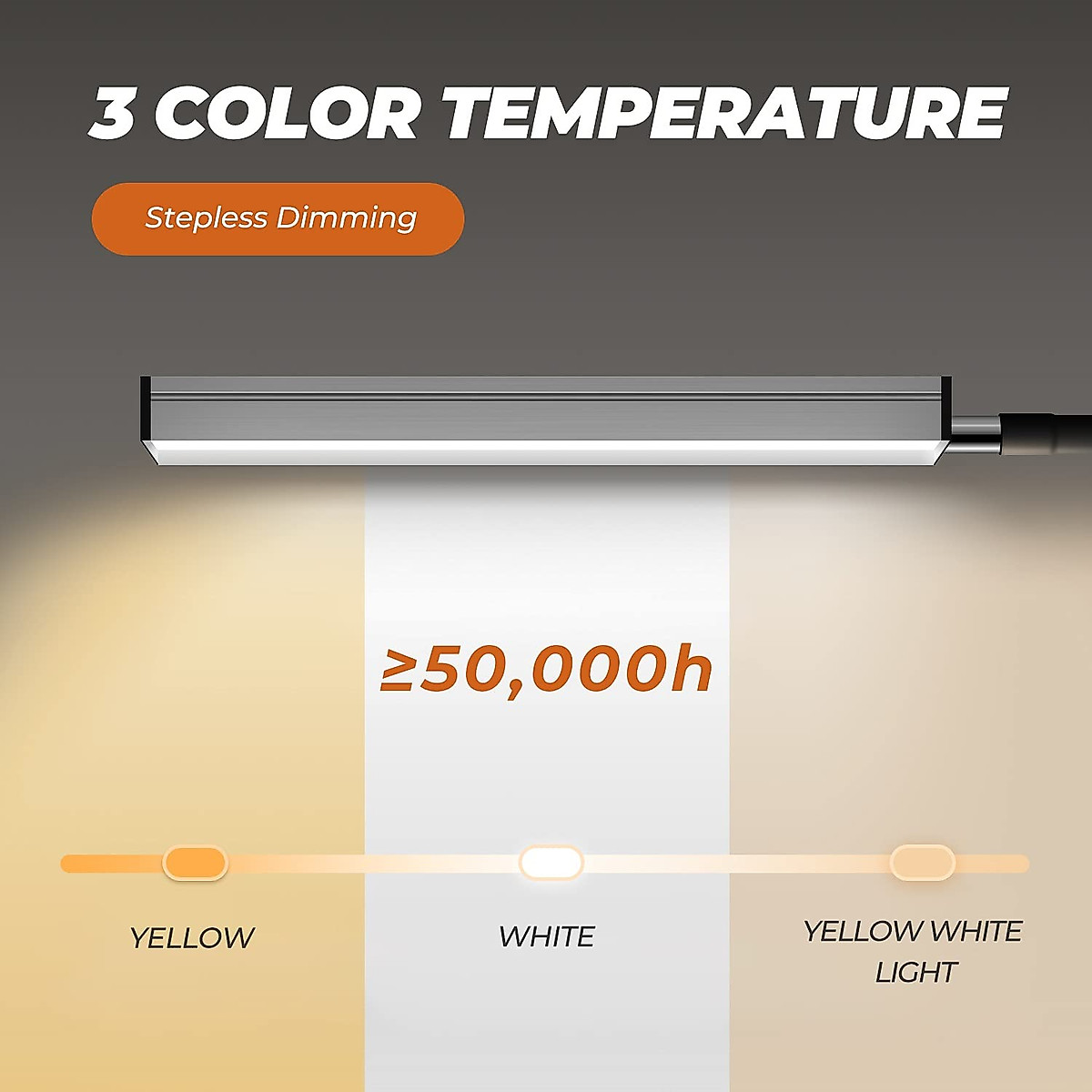 bolowei LED Grand Piano Lamp - Portable Piano Light with Clip-on Music Stand Light,Aluminum, Modern Design, 3 Color Temperatures, Rotated Lamp Cap & Onekey Dimming 10W