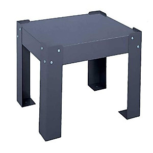 Durham 311-95 Gray Steel Base for Large Slide Compartment Box Rack, 20-5/8" Width x 15-5/8" Height x 12-5/8" Depth
