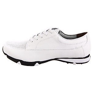 Golfstream Women's Sporty Golf Shoe,White,6 M US