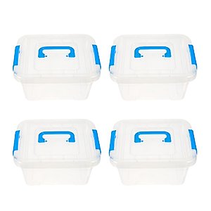 Zerodeko 4pcs Box Portable Storage Box Toy Storage Case Makeup Organizer Desktop Organizing Holder Desktop Storage Basket Desktop Storage Organizer Storage Supply Cosmetics Organizer
