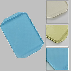 Yuright Plastic Serving Tray/Rectangular Fast Food Tray, 3-Piece