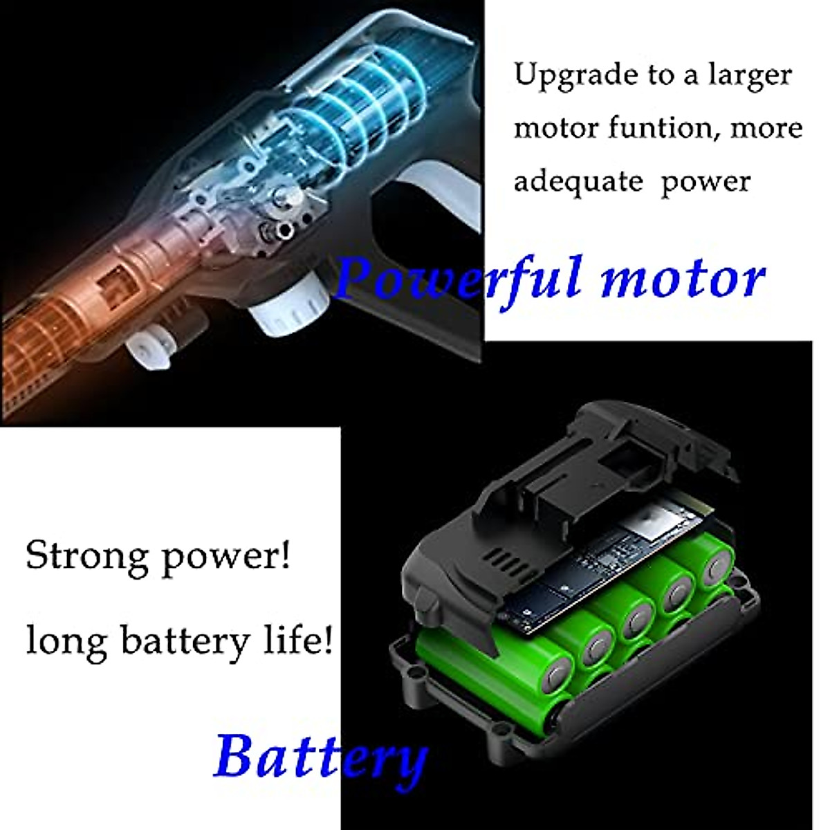 350W 30Bar Electric Pressure Washer 3.2L/min Cordless Pressure Washer Gun 2.8kg Portable Washer Power Washer Jet Washer with Adjustable Nozzle Accessories for Garden, Car, Patio, Yard, Driveways