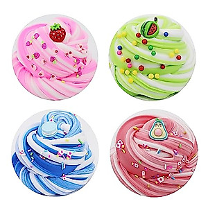 15 Pack Two-Toned Butter Slime Kit for Girls,Super Soft and Non-Sticky Toy,DIY Educational Slime Toys for Kids,Party Favor for Kids Girls & Boys