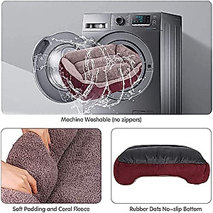 CLOUDZONE Dog Bed for Large Dogs, Large Dog Bed Machine Washable Rectangle Breathable Soft Padding with Nonskid Bottom Pet Bed for Medium and Large Dogs or Multiple