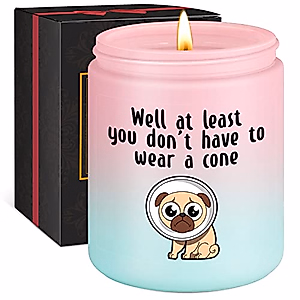 Miracu Scented Candles - Funny Get Well Soon Gifts for Women, Men - Post Surgery Recovery, After Surgery Gifts for English Bulldog Lover, Friends, Him, Her - Cute Comfort Gifts for Patients, Dog Mom