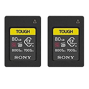 Sony CFexpress Type A 80GB Memory Card (2-Pack) Bundle (2 Items)