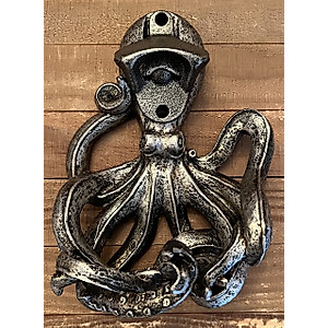 Octopus Bottle Opener - Wall Mount Nautical Ocean Beach Coastal Decor