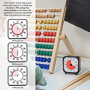 Time Timer 3 inch Visual Timer — 60 Minute Kids Desk Countdown Clock with Dry Erase Activity Card and Desktop App Access — for Kids Classroom, Homeschool Study Tool, Task Reminder, Home and Kitchen