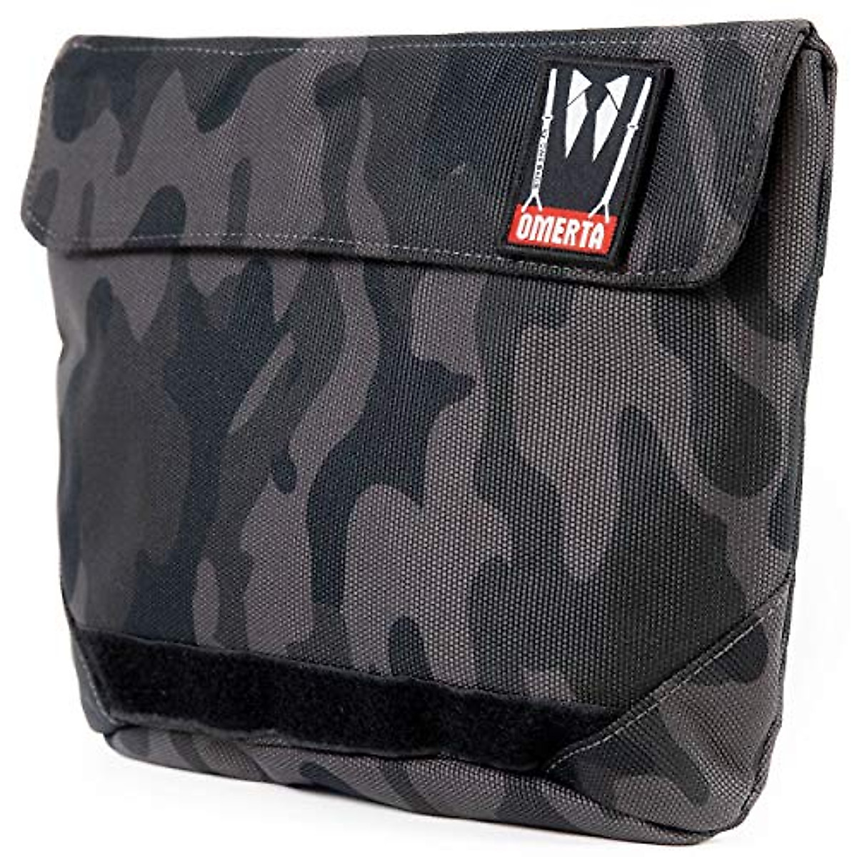 DIME BAGS Omerta Collector Carbon Filter Bag | Carbon-Lined Pouch with Activated Carbon Technology and Dual-Velcro Seal (9 Inch, Camo)