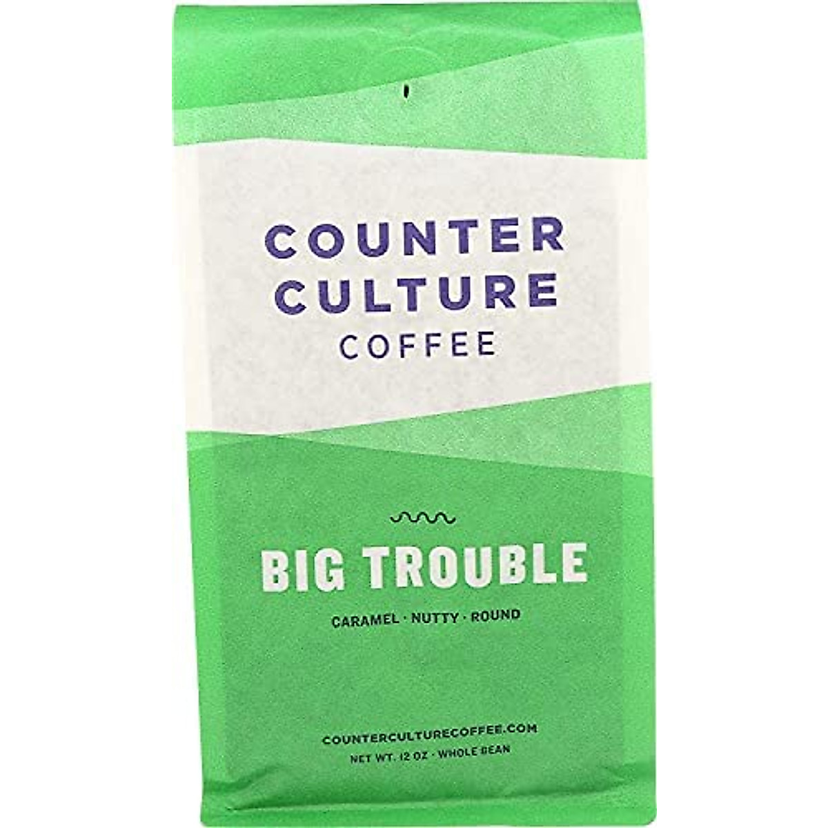 Counter Culture Coffee Big Trouble - Medium Roast, Sustainably Sourced, Kosher, Whole Bean Coffee - Nutty, Caramel, and Chocolate Flavors - 12oz (2 Bags)
