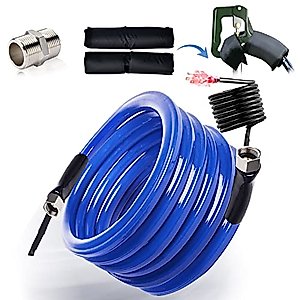 Bipeoo 30FT Heated Water Hose for Rv,-45 ℉ Antifreeze Drinking Garden Water Hose with Energy Saving Thermostat，1/2" Inner Diameter Rv Accessories-Lead and BPA Free，DuctHoses