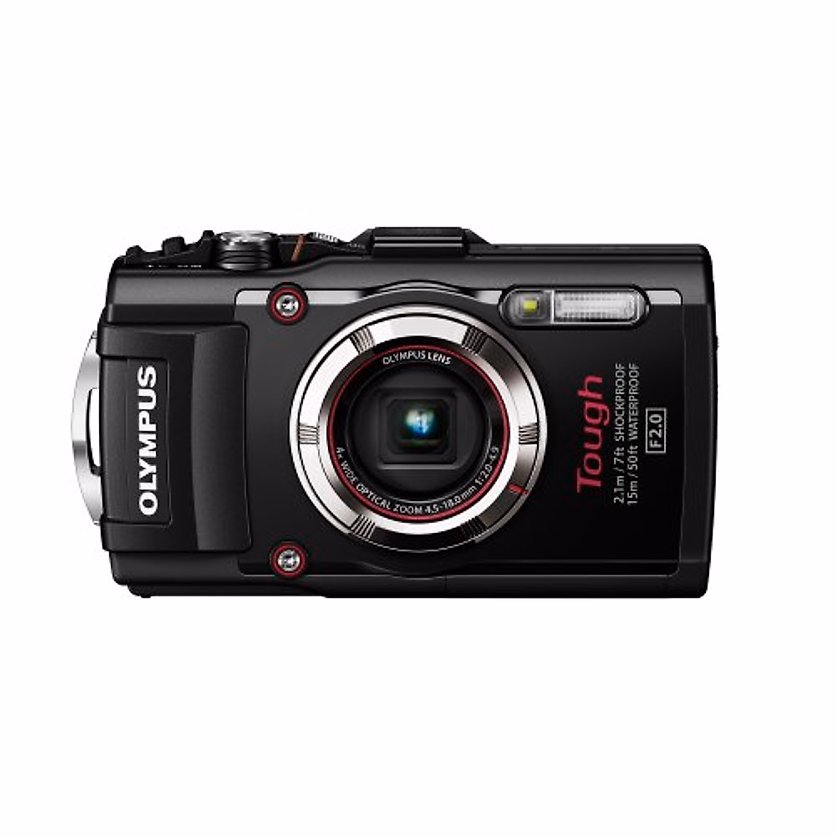 Olympus TG-3 Waterproof 16 MP Digital Camera (Black) - International Version (No Warranty)