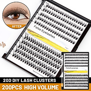Vayator 10+12mm Mixed 12+14mm Mixed Tray Mink Eyelash Extension Natural 3D Russian Volume Faux Eyelashes Individual 20D Cluster Lashes Makeup (10mm+12mm Mixed)