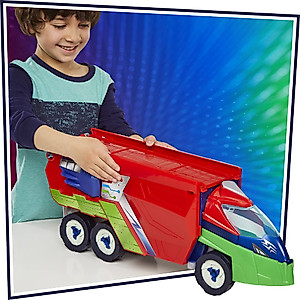 PJ Masks Toys PJ Launching Seeker Car Playset with Sounds, 2-in-1 Vehicle and Car Launcher, Preschool Toys for 3 Year Old Boys and Girls and Up